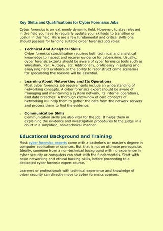 Top Cyber Forensics Jobs And How To Get Them.pdf | IT and Internet ...