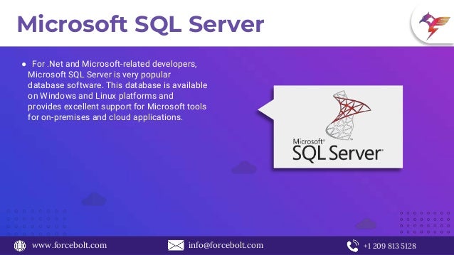 Top Database You Must Know For Software Development Projects | PPTX