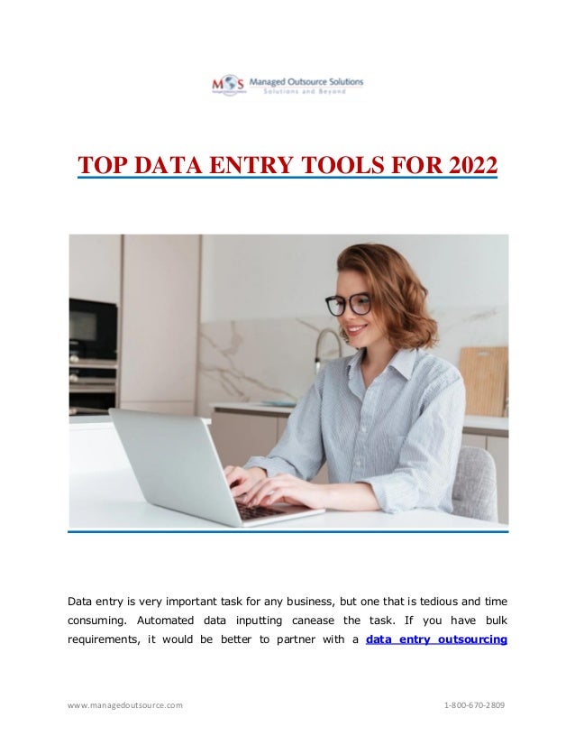 Top Data Entry Tools for 2022 | PDF