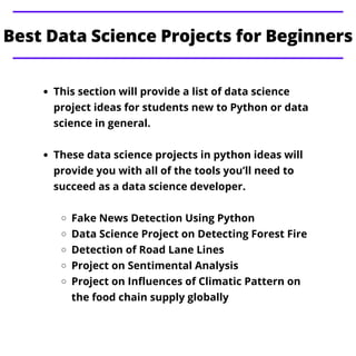 Top data science projects | PDF