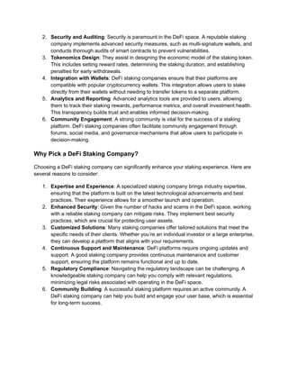 Top DeFi Staking Platform Development Company Solutions.pdf | Free Download
