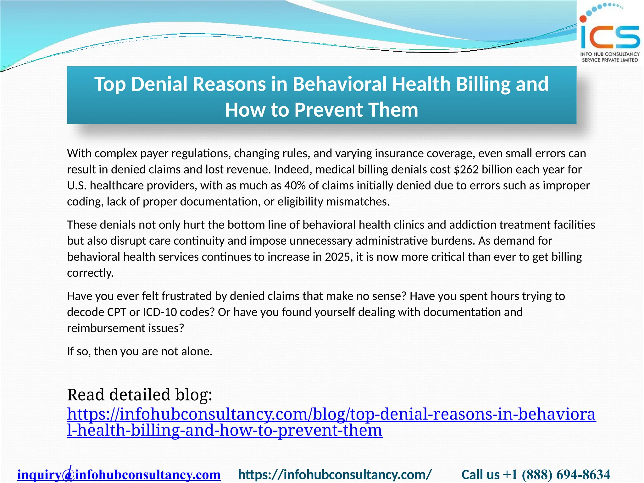 Top Denial Reasons in Behavioral Health Billing and How to Prevent Them ...