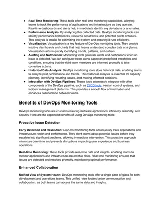 Top DevOps Monitoring Tools in 2024- Headspin | PDF