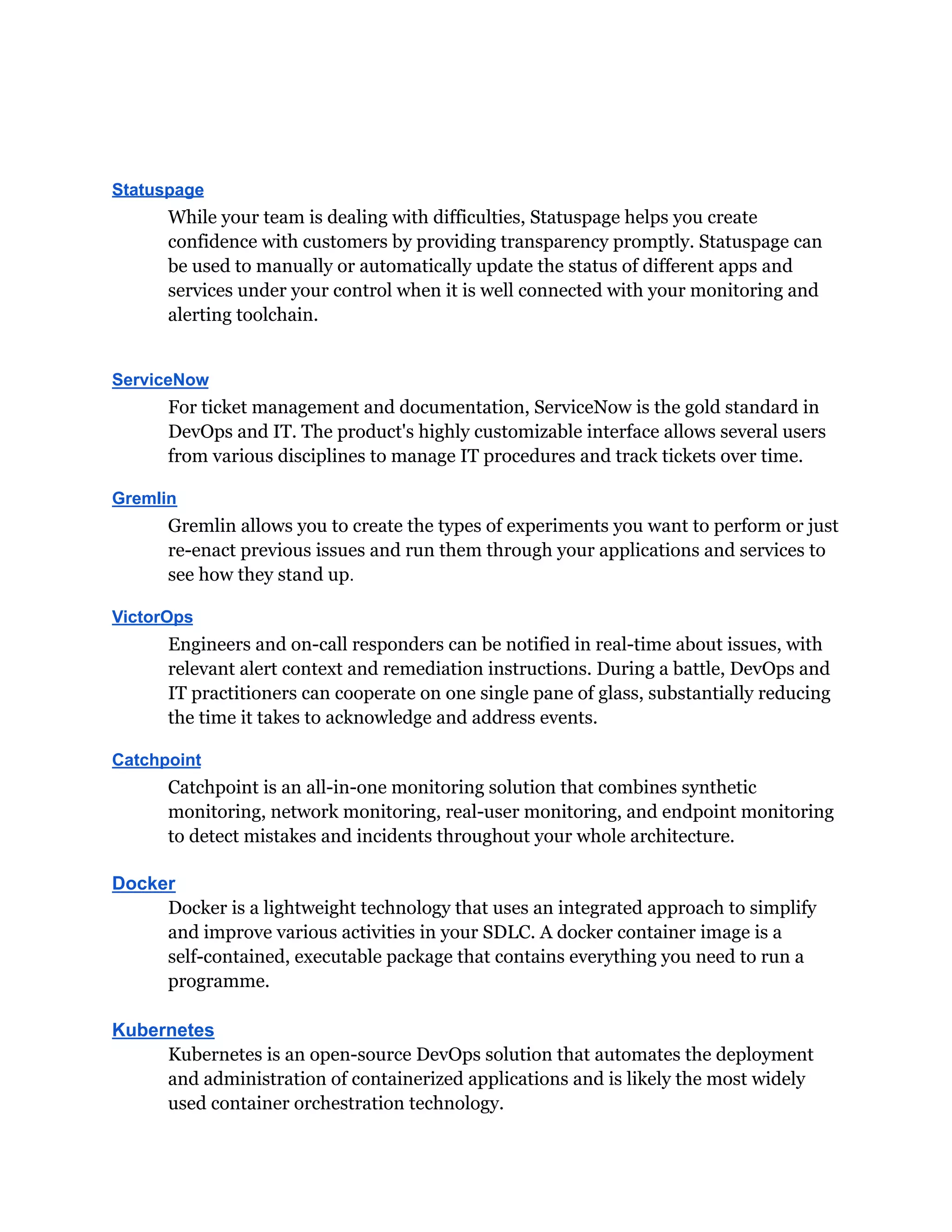 Top DevOps tools | PDF | Cloud Computing | Internet