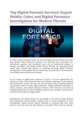 Top Digital Forensic Services.pdf....... | PDF