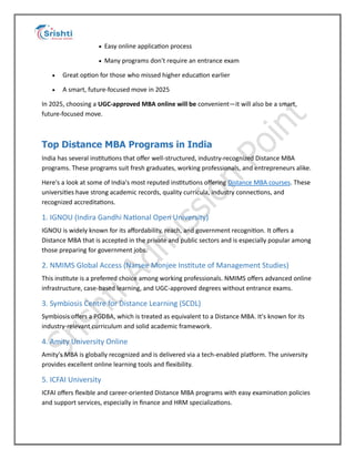 Top Distance MBA Programs in India for 2025.pdf