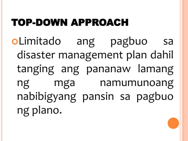Top down approach | PPTX