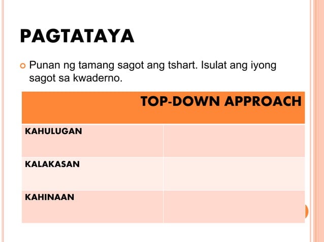 Top down approach | PPTX