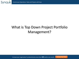Top Down Approach to Project Portfolio Management - Why Is It Important ...