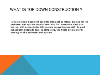 Top down construction | PPT