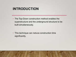 Top down construction | PPTX