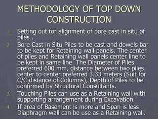 Top Down Construction Presentation. | PDF