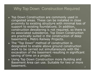 Top down construction presentation | PDF