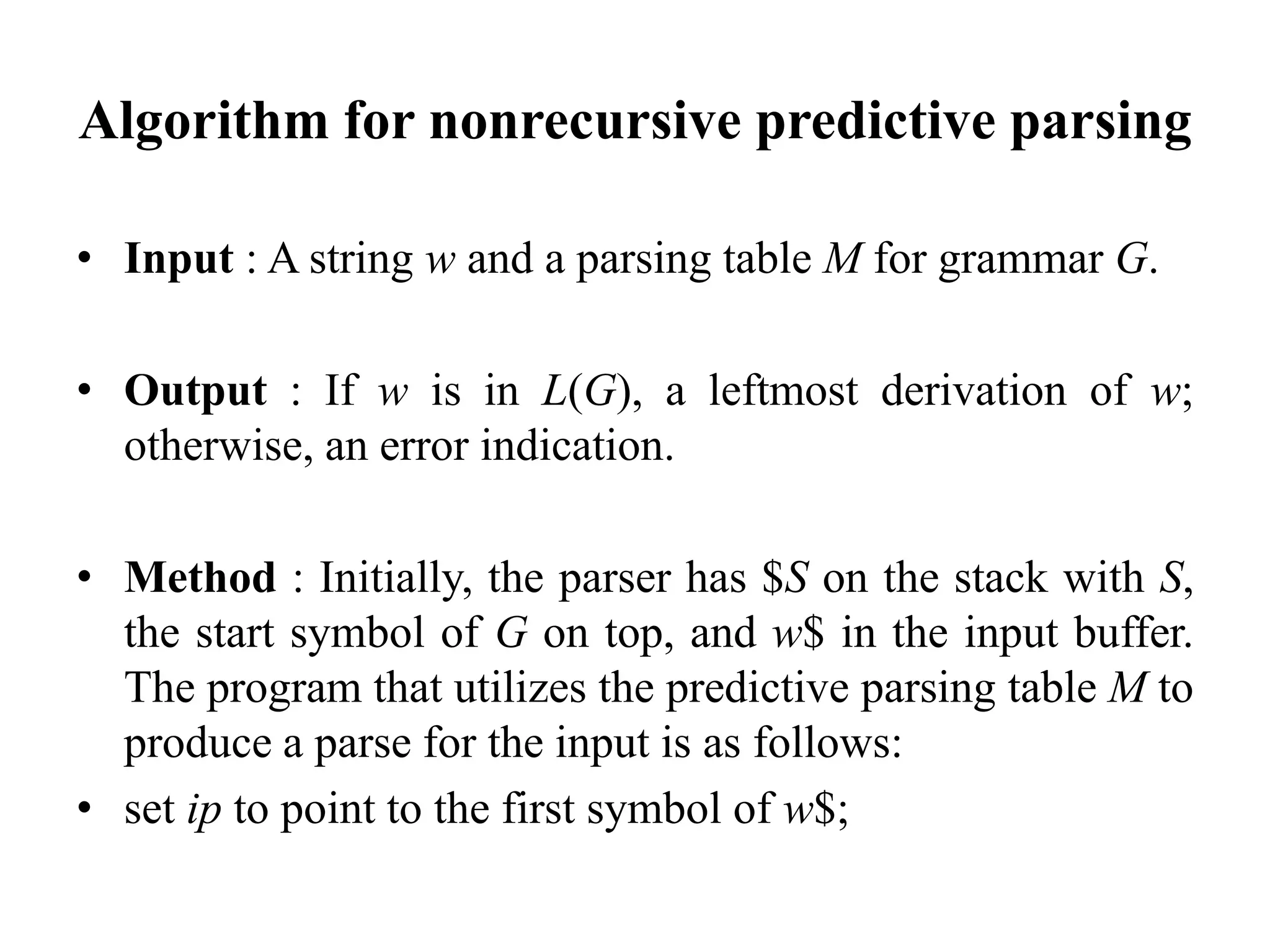 Top down parsing | PPTX