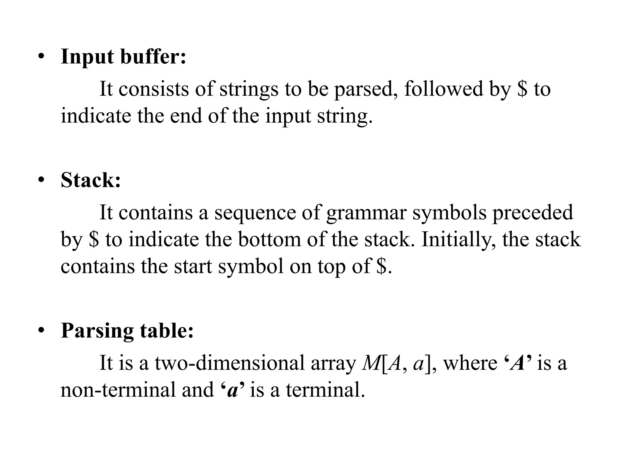 Top down parsing | PPTX
