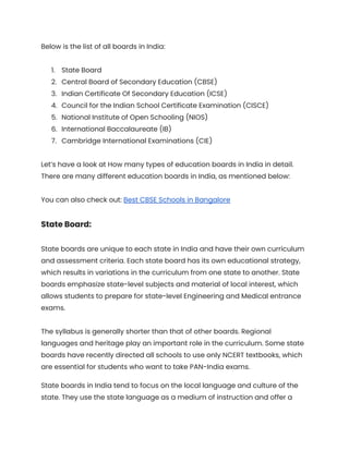 Top Education Boards in India.pdf | Education industry | Industries