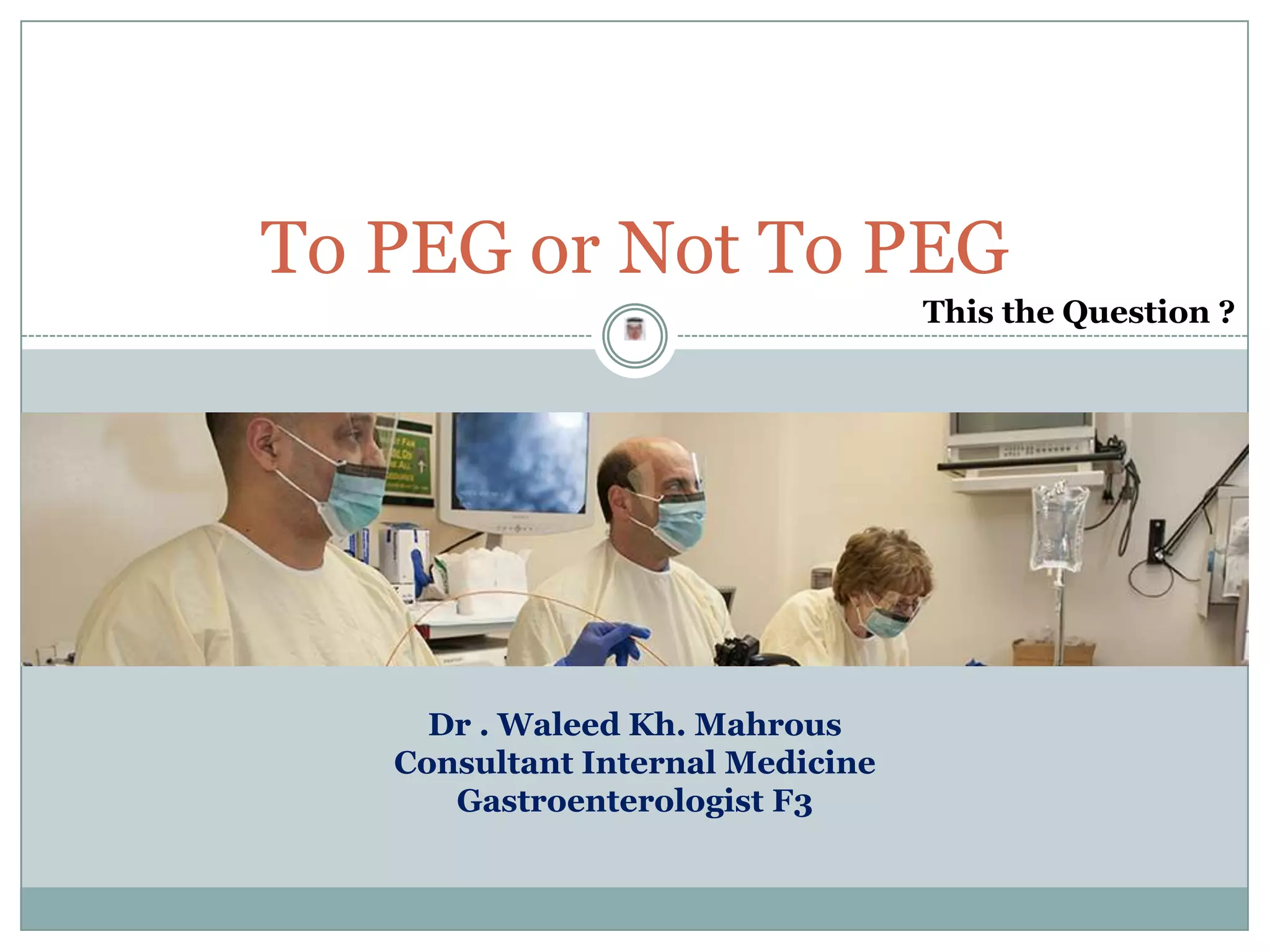 To PEG or Not to PEG | PPTX