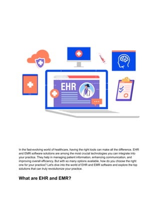 Top EHR & EMR Software Solutions to Revolutionize Your Practice.pdf