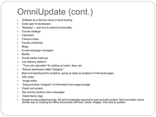 Overview of Top Eight Content Management Systems for Higher Education | PPTX