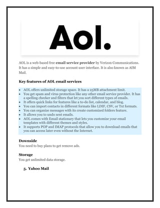 Top email services providers to streamline your communication.pdf