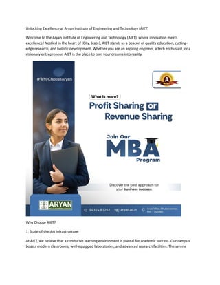 Top Engineering College in Bhubaneswar | aiet | PDF