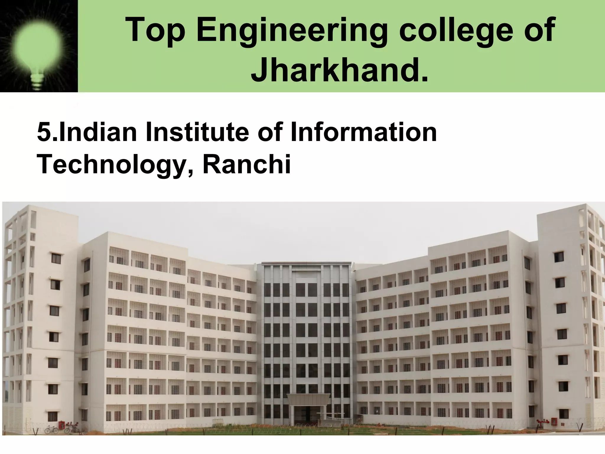 Top engineering college of Jharkhand. | PPT