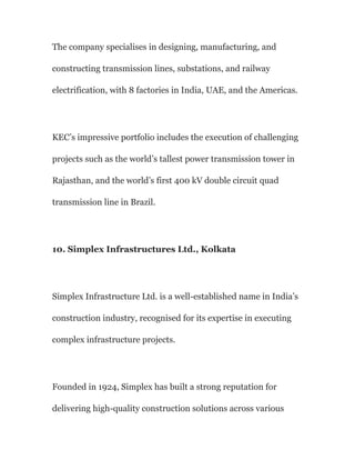 Top EPC companies in India - Best EPC Contractor | PDF