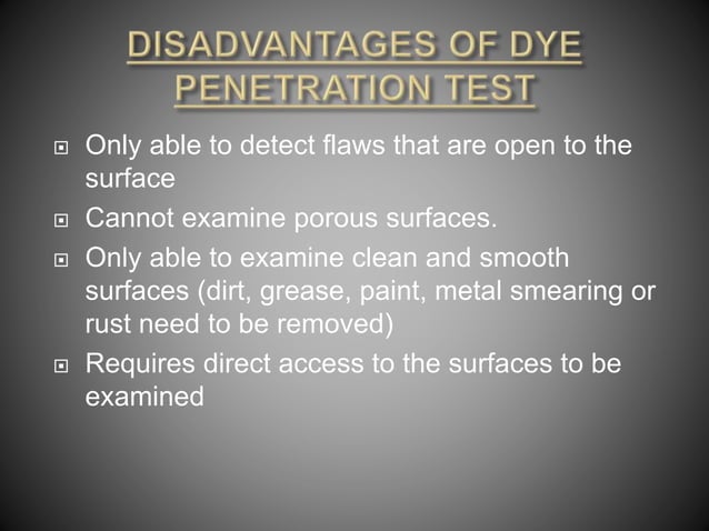 To Perform dye Penetration Test By Chetan H.N (01315607922).pptx