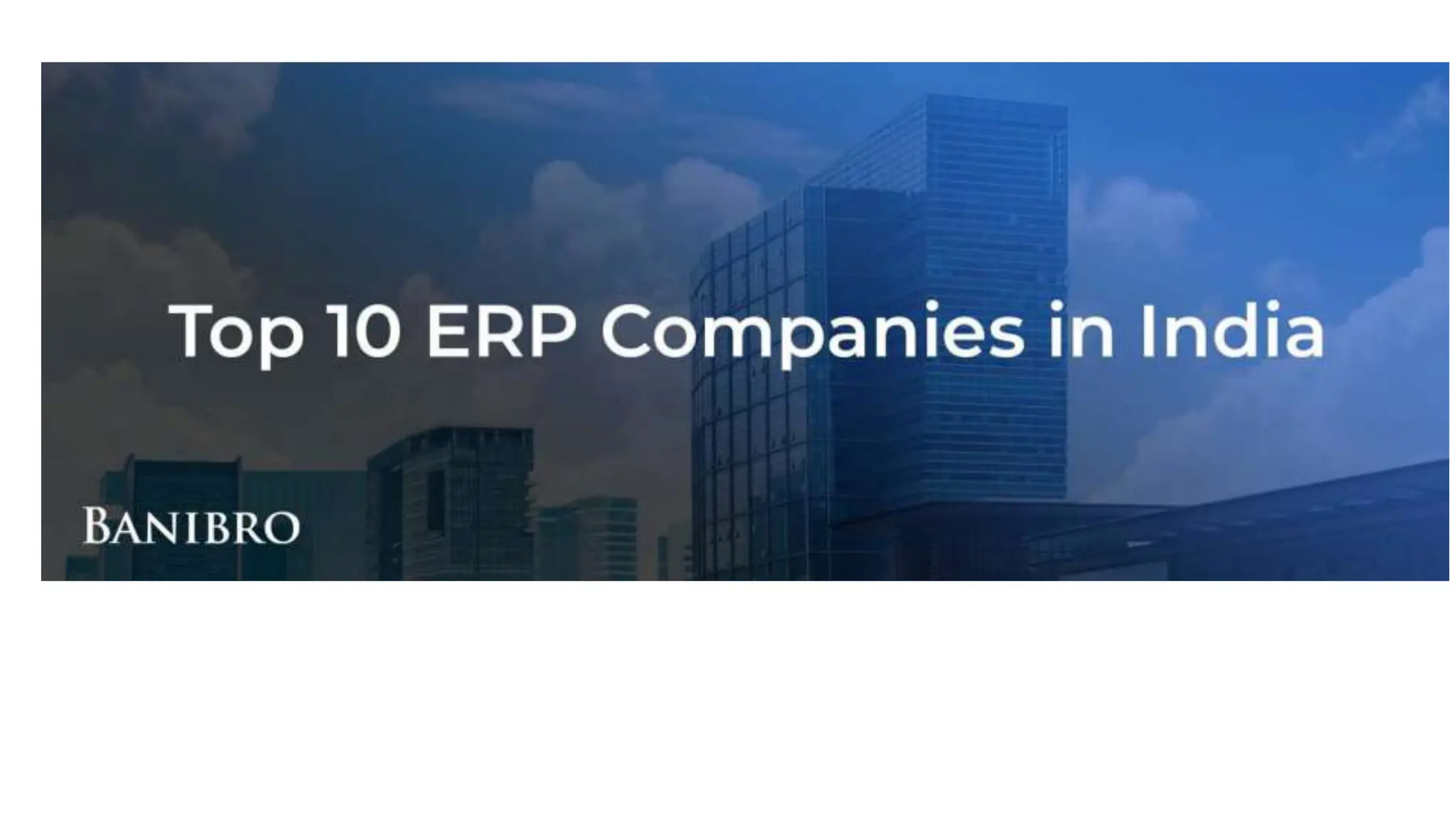 Top ERP Software in India | PPTX