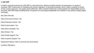 Top ERP Software in India | PPTX