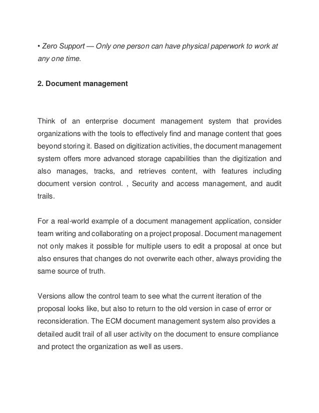 Top examples of enterprise content management (ecm) application 1 | PDF