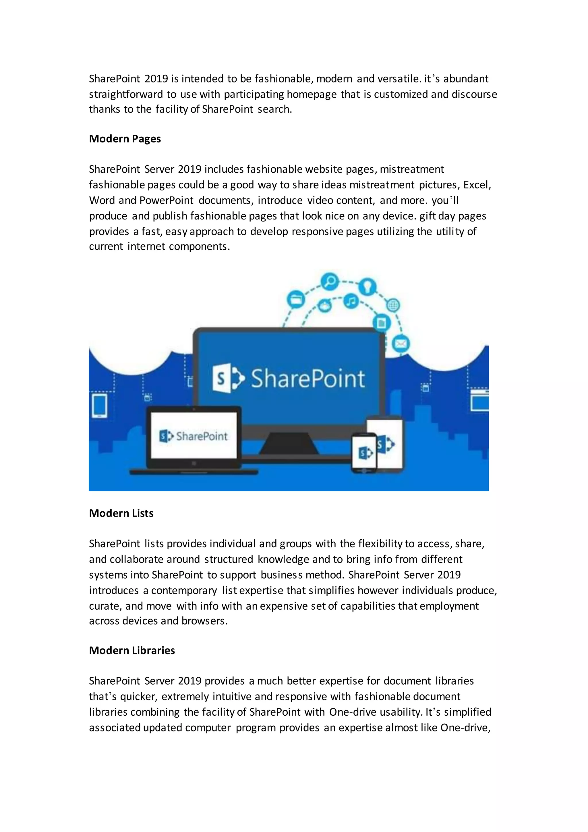 Top features and use cases of sharepoint | DOCX