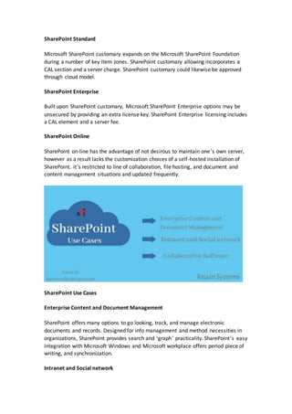 Top features and use cases of sharepoint | DOCX