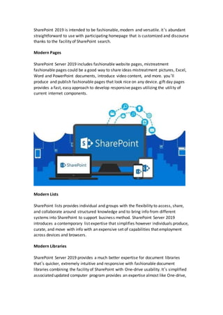 Top features and use cases of sharepoint | DOCX