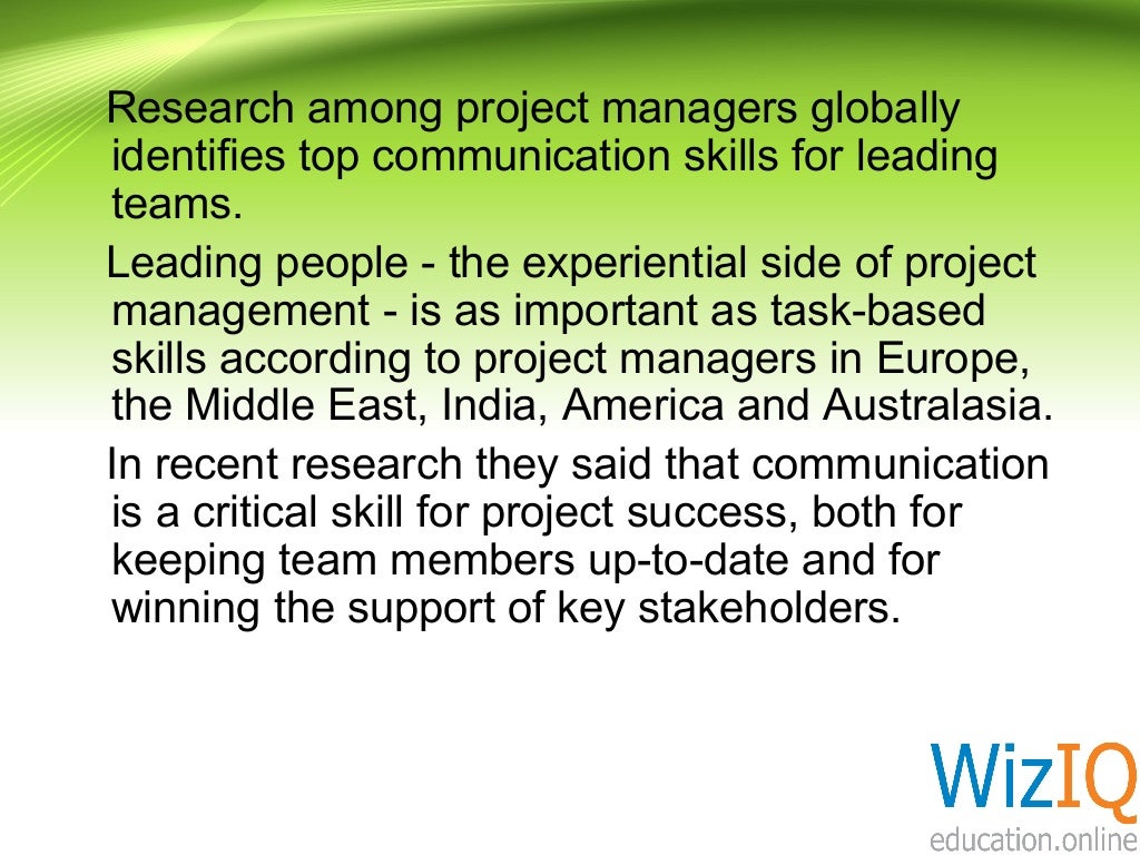 Top Five Communication Skills For Project Managers top-five-communication-skills-for-project-managers