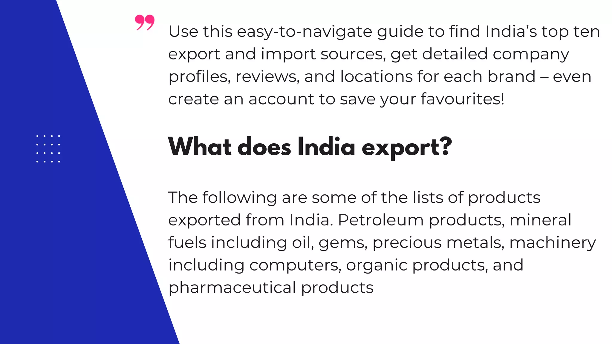 Top five export and import sources of India.pptx