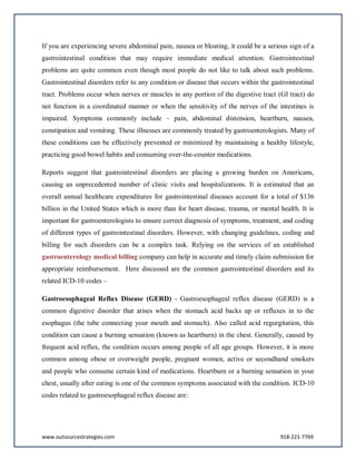 Top 5 Gastroenterology & Digestive Diseases and Their ICD-10 Codes | PDF