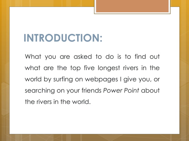 Top five longest rivers | PPT | Geography | Science