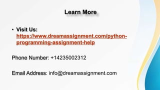 Top Five Reasons for Choosing Python Programming | PPTX