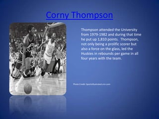 Top five scorers in uconn men’s basketball history | PPTX