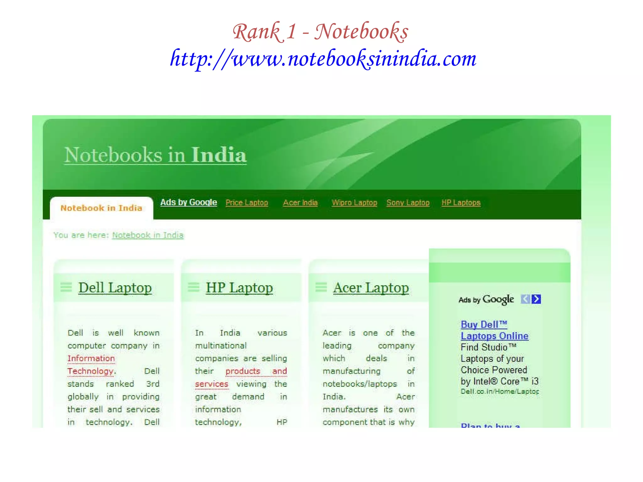 Top Five Site Of Note Books | PPT