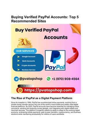 Top Five Trusted Websites for Buying Verified PayPal Accounts.docx