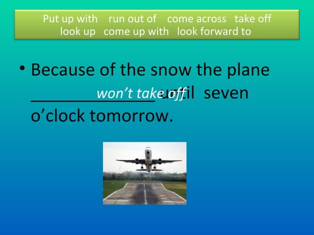 Top Flex 7 Unit One- phrasal verbs | PPT