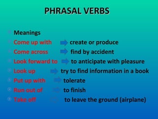 Top Flex 7 Unit One- phrasal verbs | PPT
