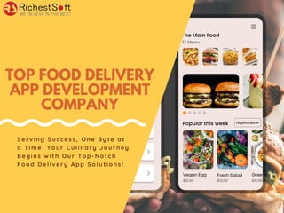 Top food delivery app development company | PPT