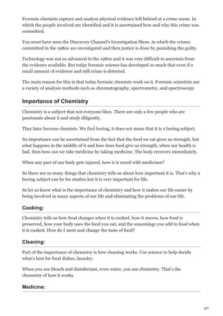 What is Chemistry | PDF