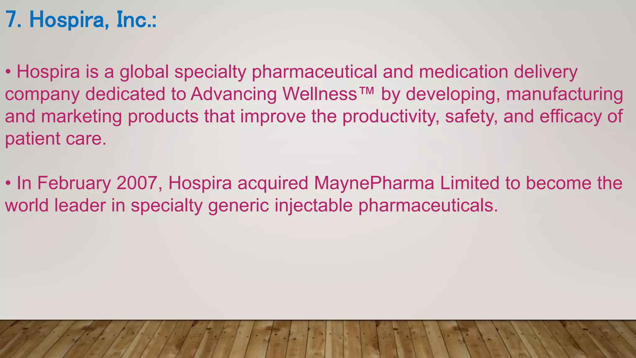 Top generic pharma companies in india ppt | PPTX