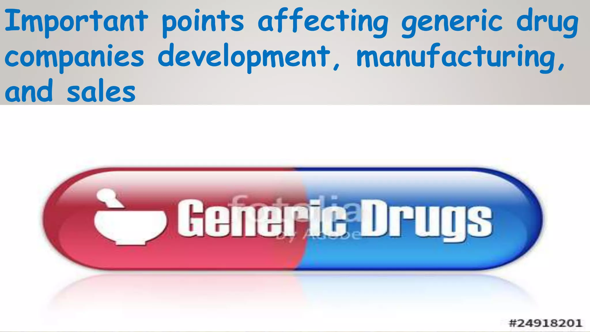 Top generic pharma companies in india ppt | PPTX