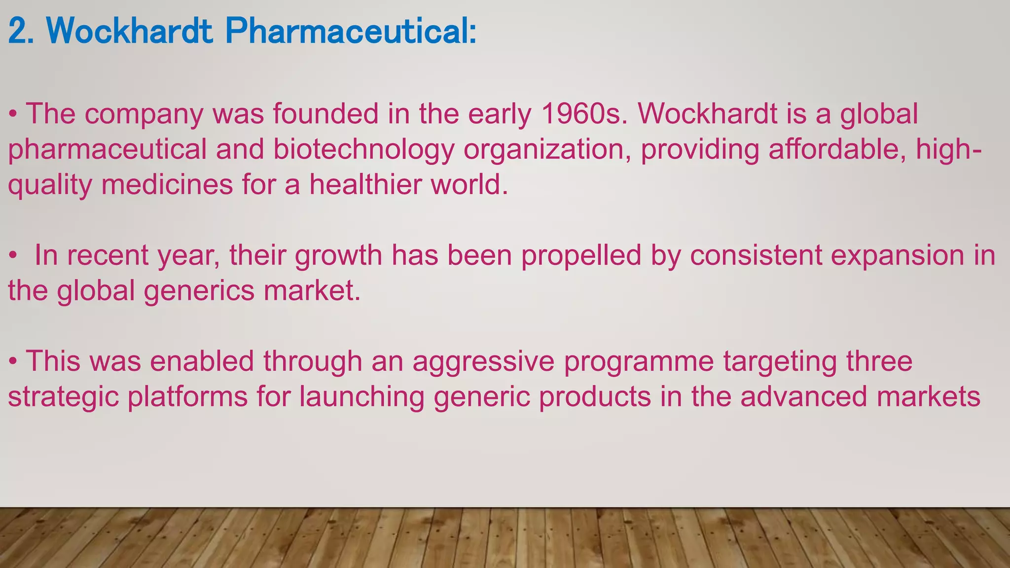 Top generic pharma companies in india ppt | PPTX