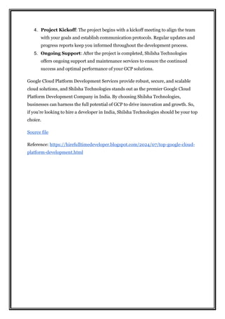 Top Google Cloud Platform Development Services.pdf